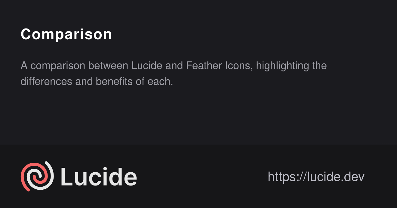 Comparison – Lucide