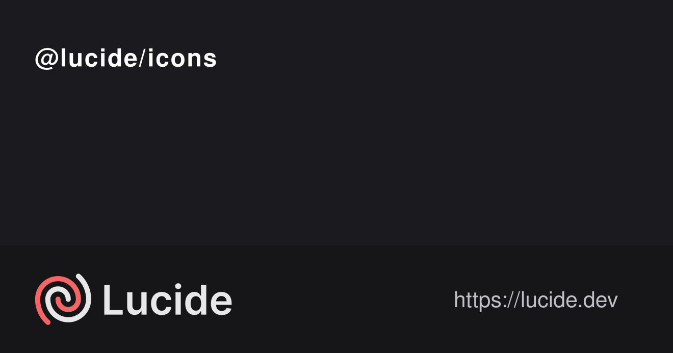 @lucide/icons – Lucide