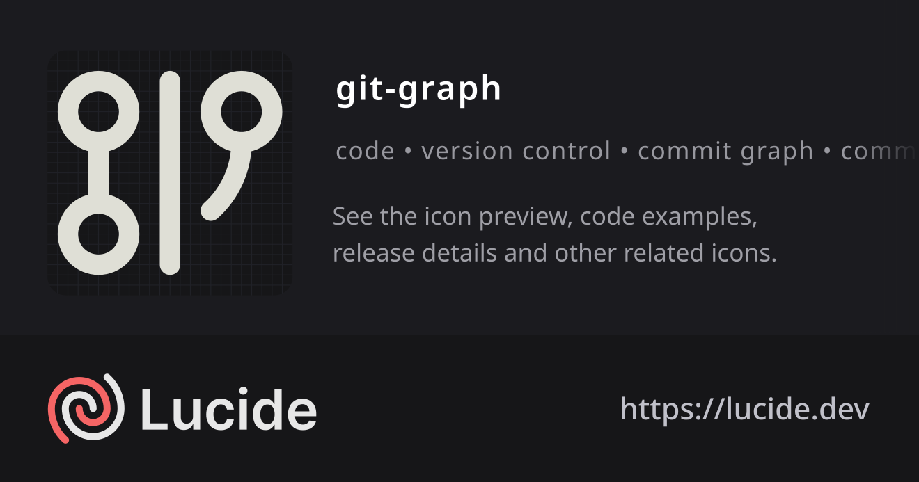git-graph icon details – Lucide